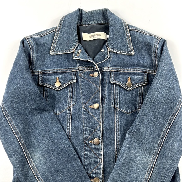 Moschino | Jackets & Coats | Moschino Jeans Blue Star Denim Jacket ...